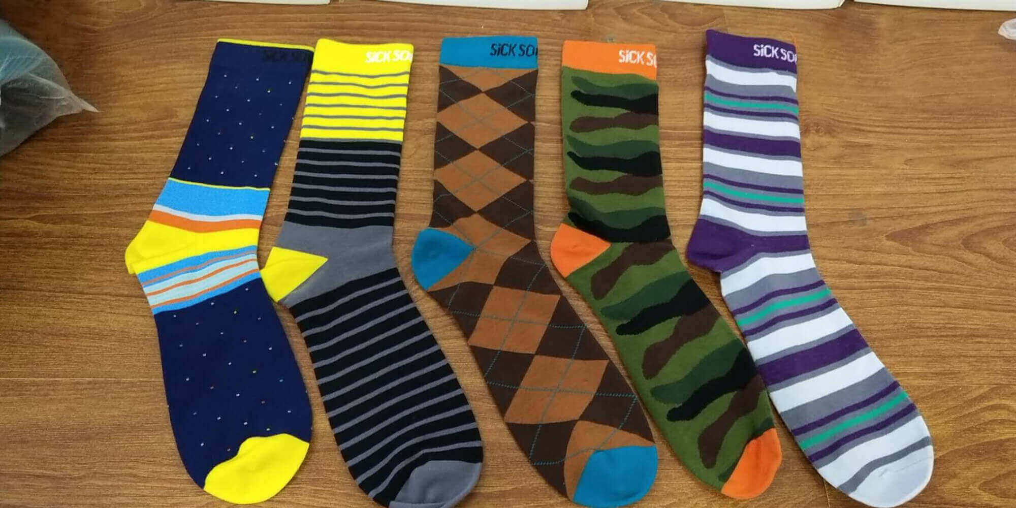 Composition of compression socks
