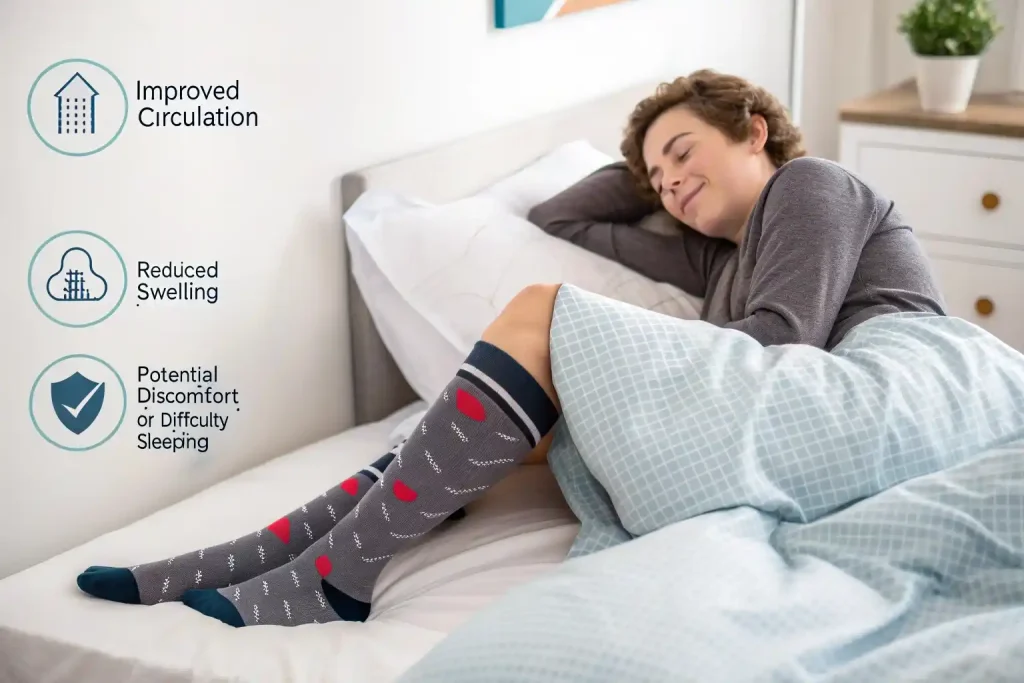 Can I Wear Compression Socks to Bed? Benefits and Risks Explained